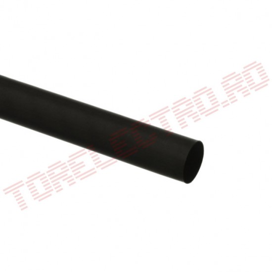 Tub Termocontractabil 3.0mm contractie 3:1 Negru 1m