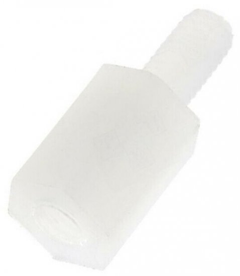 Distantier Izolator HP8MFM2.5 8mm din Plastic cu filet interior M2.5 si ...
