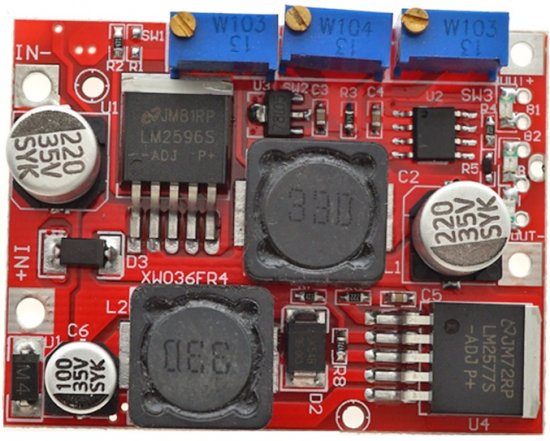 Modul Coborator / Ridicator de Tensiune Step-Down / Step-UP Convertor 2A cu Limitare de Curent ...