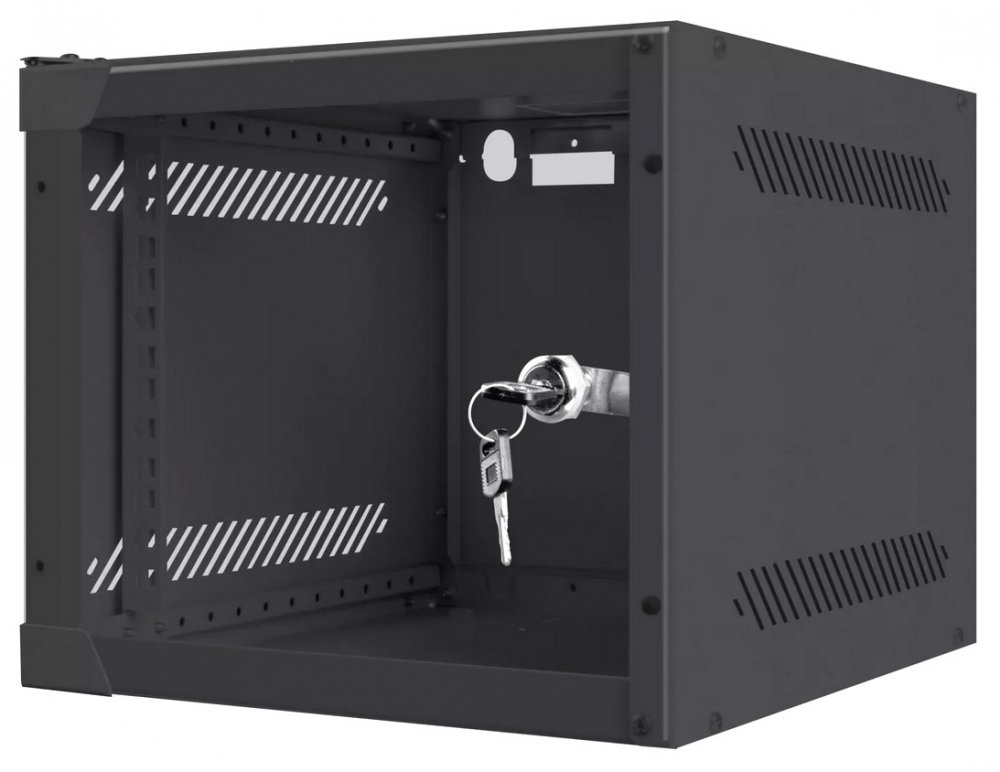 Tablou Rack 19 inch Cabinet Carcasa 4U Neagra