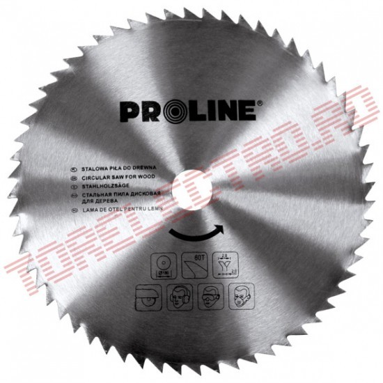 Disc circular 200mm pentru Lemn, cu 60 dinti - Proline 84820